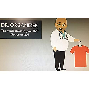 DR . ORGANIZER 2 pc set, Tank Top Closet Organizer Hangers - Black Steel, USA Patented (8200), 2 Count (Pack of 1)