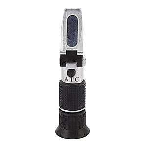 Diydeg Brix Meter Refractometer, Portable Handheld 0 to 80% Brix Scale Range Honey Moisture Tester High Accurate with ATC, Ideal for Honey Maple Syrup Molasses Bee Keeping Supplies