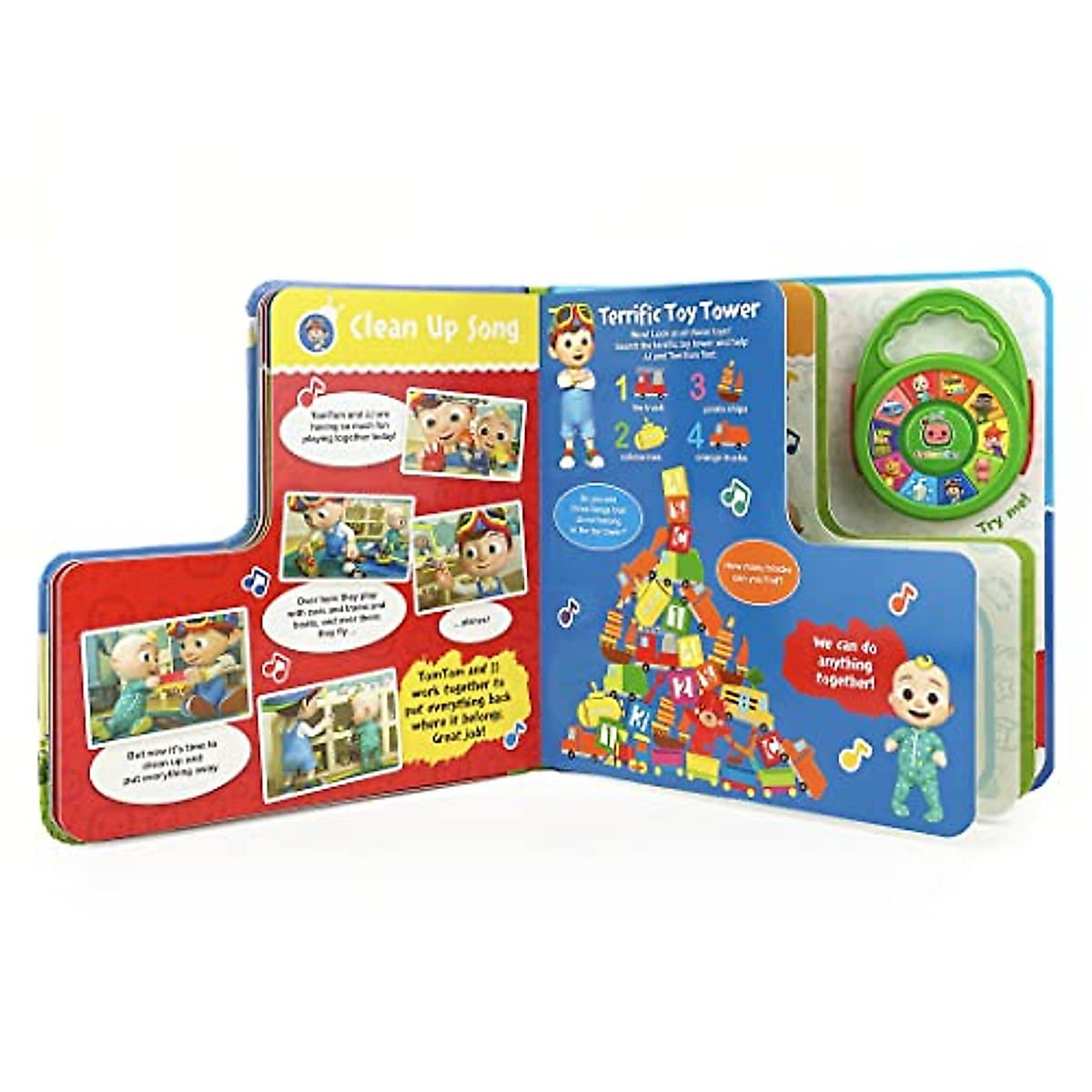 CoComelon Favorite Sing-Along Songs - Children's Deluxe Music Player Toy and Board Book Set, Ages 1-5