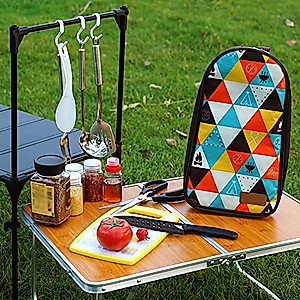 CYXI Portable Camping Kitchen Utensil Set-8 Piece Cookware Kit, BBQ Tools Set,Grill Accessories,for Travel, Picnics, RVs, Camping, BBQs, Parties (Color : A)