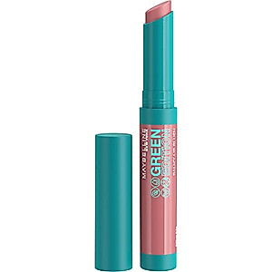 Maybelline Green Edition Balmy Lip Blush, Formulated With Mango Oil, Moonlight, Pink Nude, 1 Count