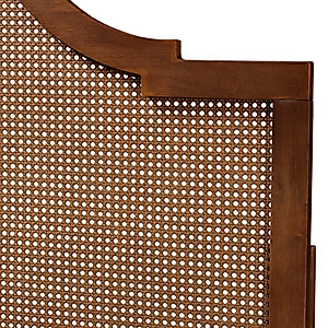 Baxton Studio Mid-Century Headboard, King, Walnut Brown