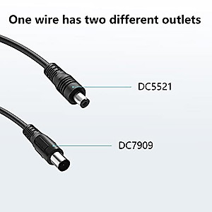 VDL Solar Panel Connector to DC 8mm&DC 5.5mm x 2.1mm Adapter Extension Cable 14AWG for Jackery Goal Zero Yeti Solar Generator Portable Power Station Solar Generator