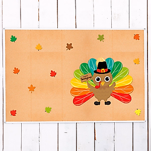 Turkey Bulletin Board Decoration Set Thanksgiving Turkey Cutouts Fall Classroom Decor School Supplies