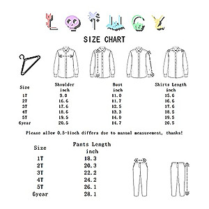 LOTUCY Toddler Dress Suit Baby Boys Clothes Sets Bowtie Shirts + Suspenders Plaid Pants 3pcs Gentleman Outfits Suits 1-6Years