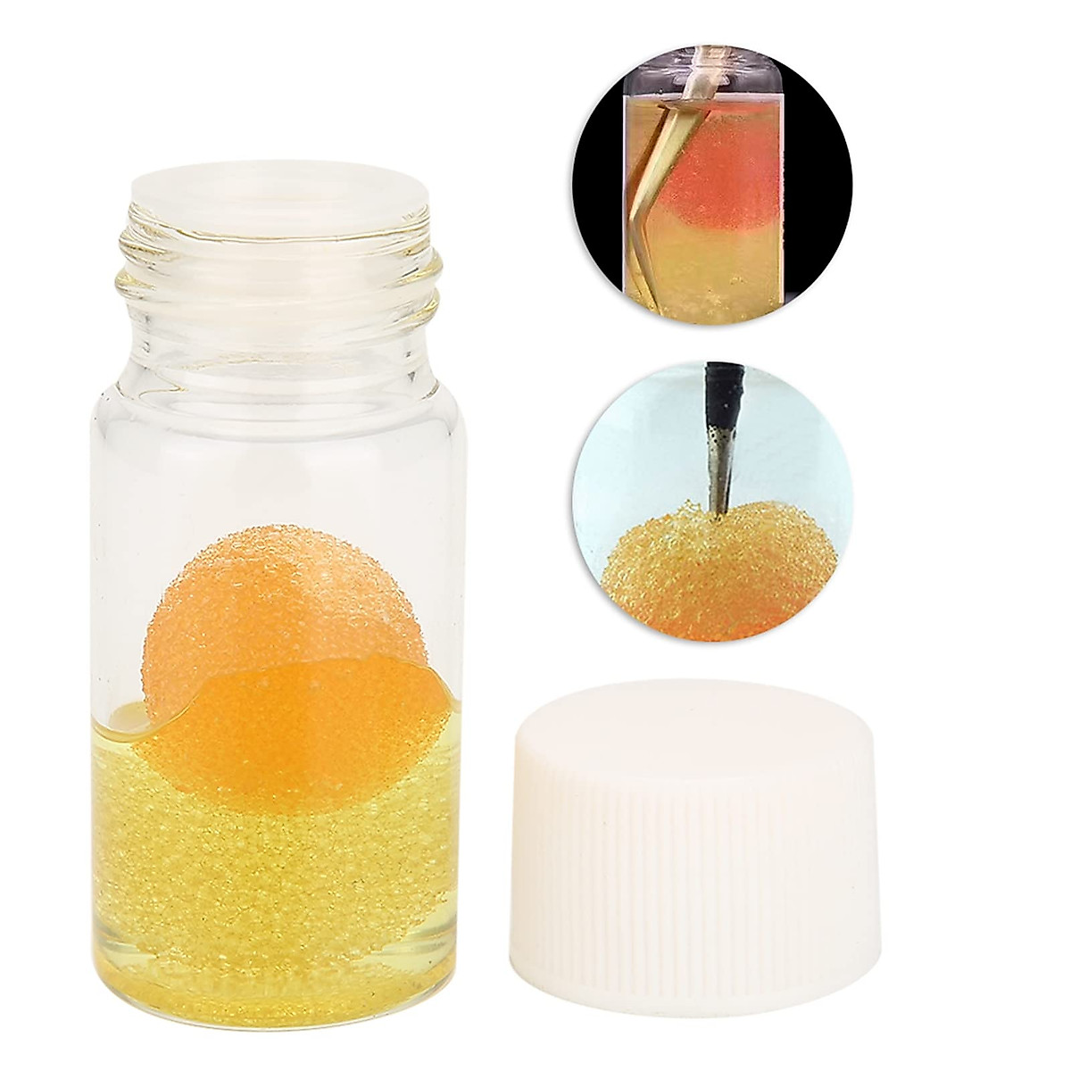 Eyelash Extension Glue Removal for Cleaning Tweezers, Quick Remover with Sponge Ball