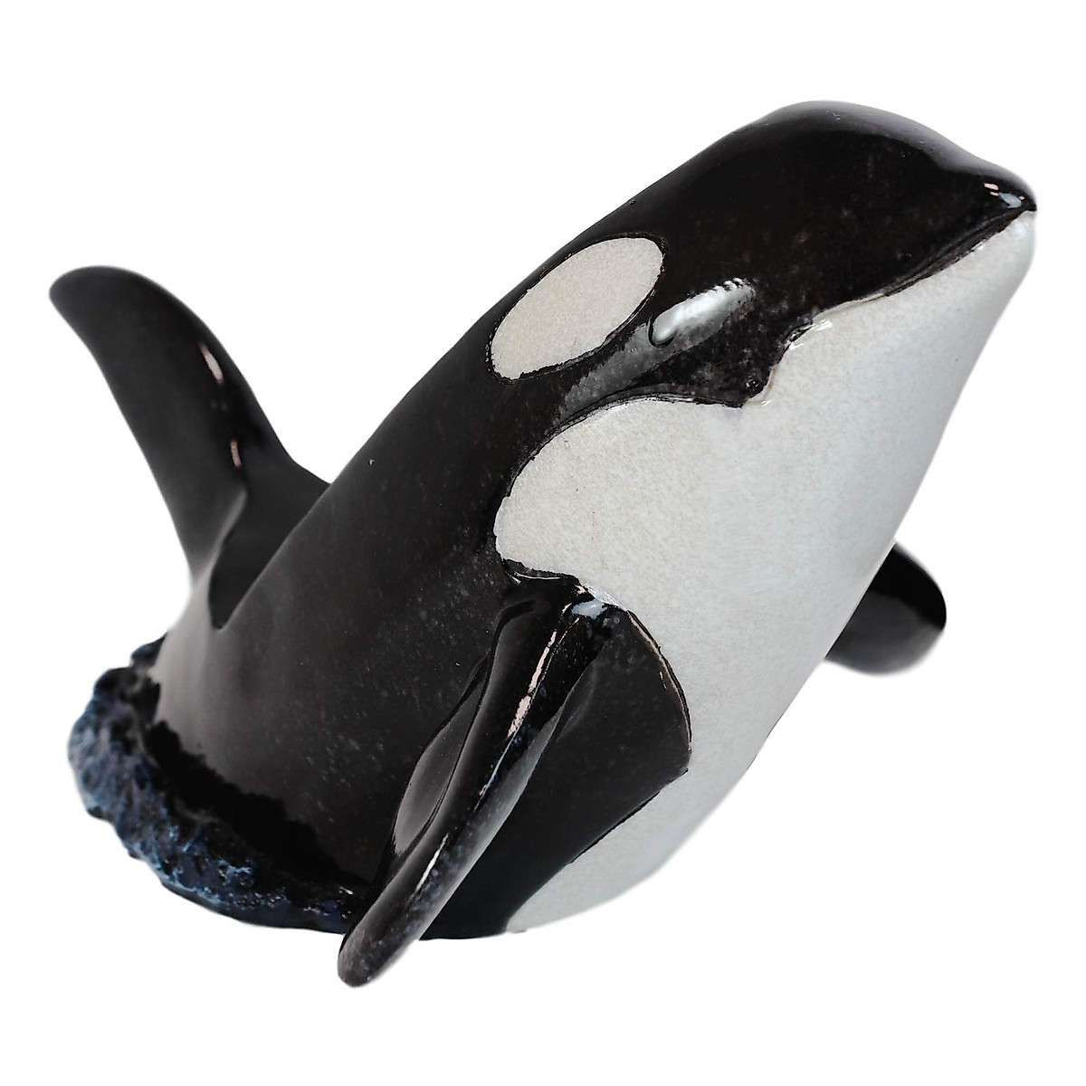 Ebros Deep Ocean Marine Orca Killer Whale Breaching Out of Water Wine Bottle Holder Statue 9.25" Long Nautical Sea Coastal Boating Fish Themed Storage Caddy Figurine