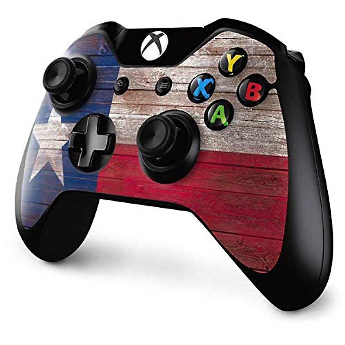 Skinit Decal Gaming Skin compatible with Xbox One Controller - Originally Designed Texas Flag Dark Wood Design
