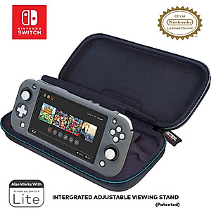 Game Traveler Metroid Nintendo Switch Case - Switch OLED Case for Switch OLED, Original Switch, Adjustable Viewing Stand & Bonus Game Cases, Deluxe Carry Handle, Licensed Nintendo Switch game case