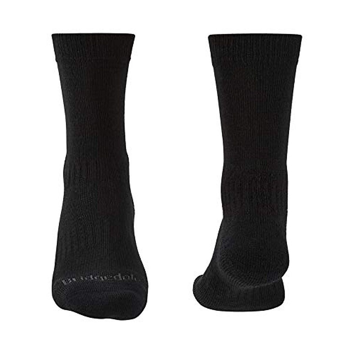Bridgedale Men's Lightweight Boot Height - Merino Endurance Socks, Black, Large