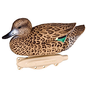 Flambeau Outdoors 8015SUV Storm Front 2 Green-Winged Teal Decoys, Classic Floaters - 6-Pack