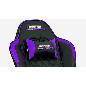 Turismo Racing Stanza Gaming Recliner - Ultimate Reclining Chair for PlayStation 5 and Xbox Gaming - Purple