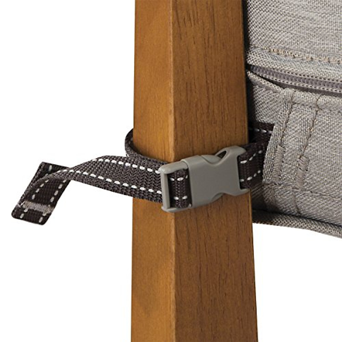 Classic Accessories Montlake Water-Resistant 23 x 25 x 5 Inch Rectangle Outdoor Seat Cushion, Patio Furniture Chair Cushion, Heather Grey, Patio Furniture Cushion Covers