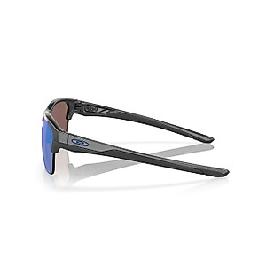Oakley Men's OO9316 Thinlink Rectangular Sunglasses, Dark Grey/Sapphire Iridium, 63 mm