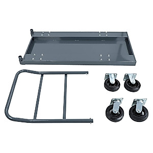 DMC-FPPS 48" L x 24" W Steel Platform Truck 2000 Lb. Loading Capacity Heavy Duty Flatbed Hand Truck Utility Push Cart with 6"x4" Rubber Casters