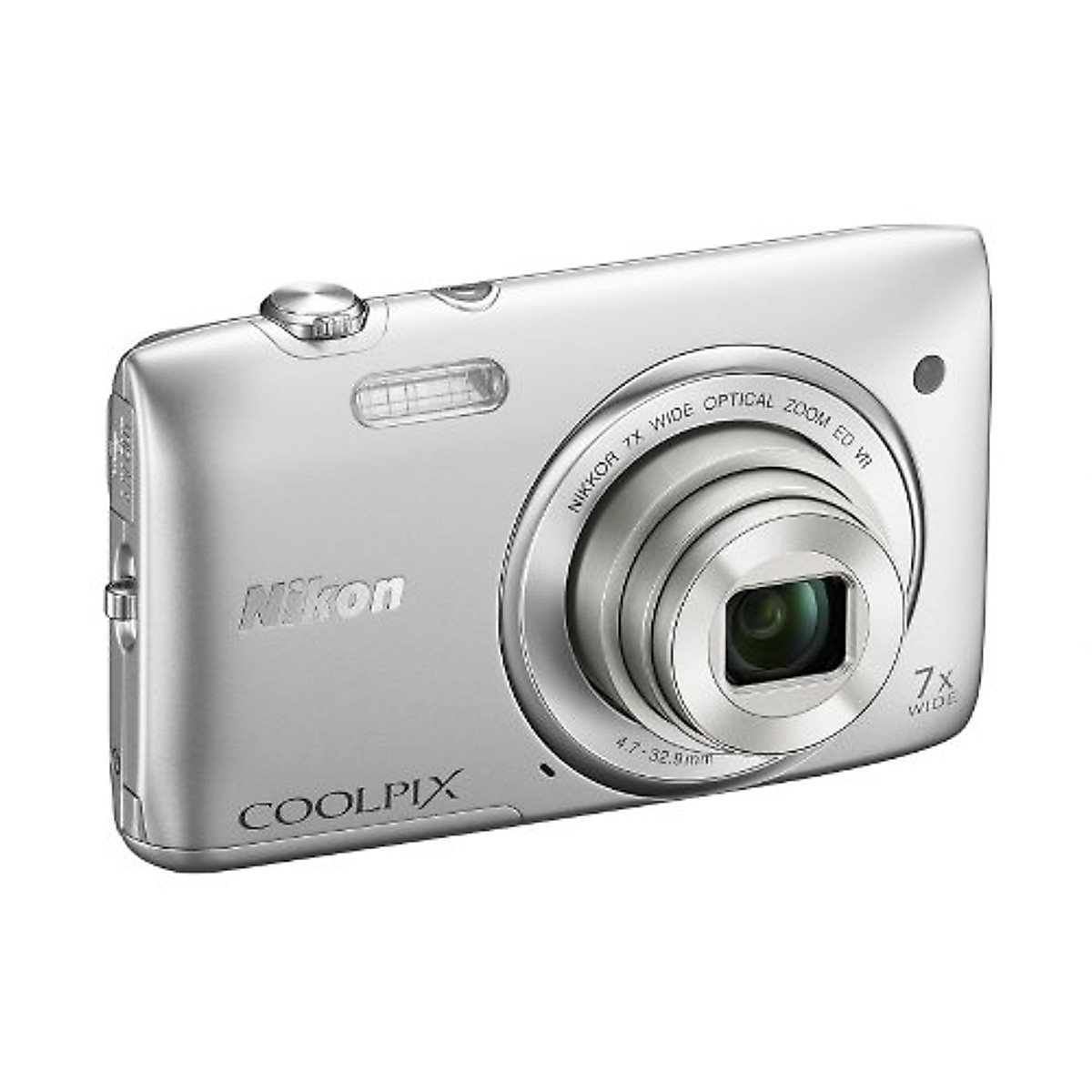 Nikon COOLPIX S3500 20.1 MP Digital Camera with 7x Zoom (Silver) (OLD MODEL)
