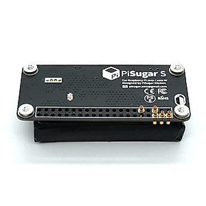 Pisugar S Portable 1200 mAh UPS Lithium Battery Pwnagotchi Power Module Power Supply for Raspberry Pi-Zero W/WH Model Accessories handhold(Not Include Raspberry Pi)