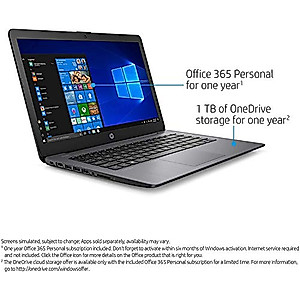 HP 2022 Stream 14" HD Thin and Light Laptop, Intel Celeron N4000 Processor, 4GB RAM, 64GB eMMC, HDMI, Webcam, WiFi, Bluetooth, 1 Year Office 365, Windows 10 S, Brilliant Black, W/ IFT Accessories