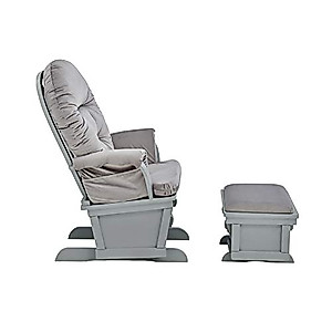 Suite Bebe Madison Glider Rocker and Ottoman, Grey and Light Grey
