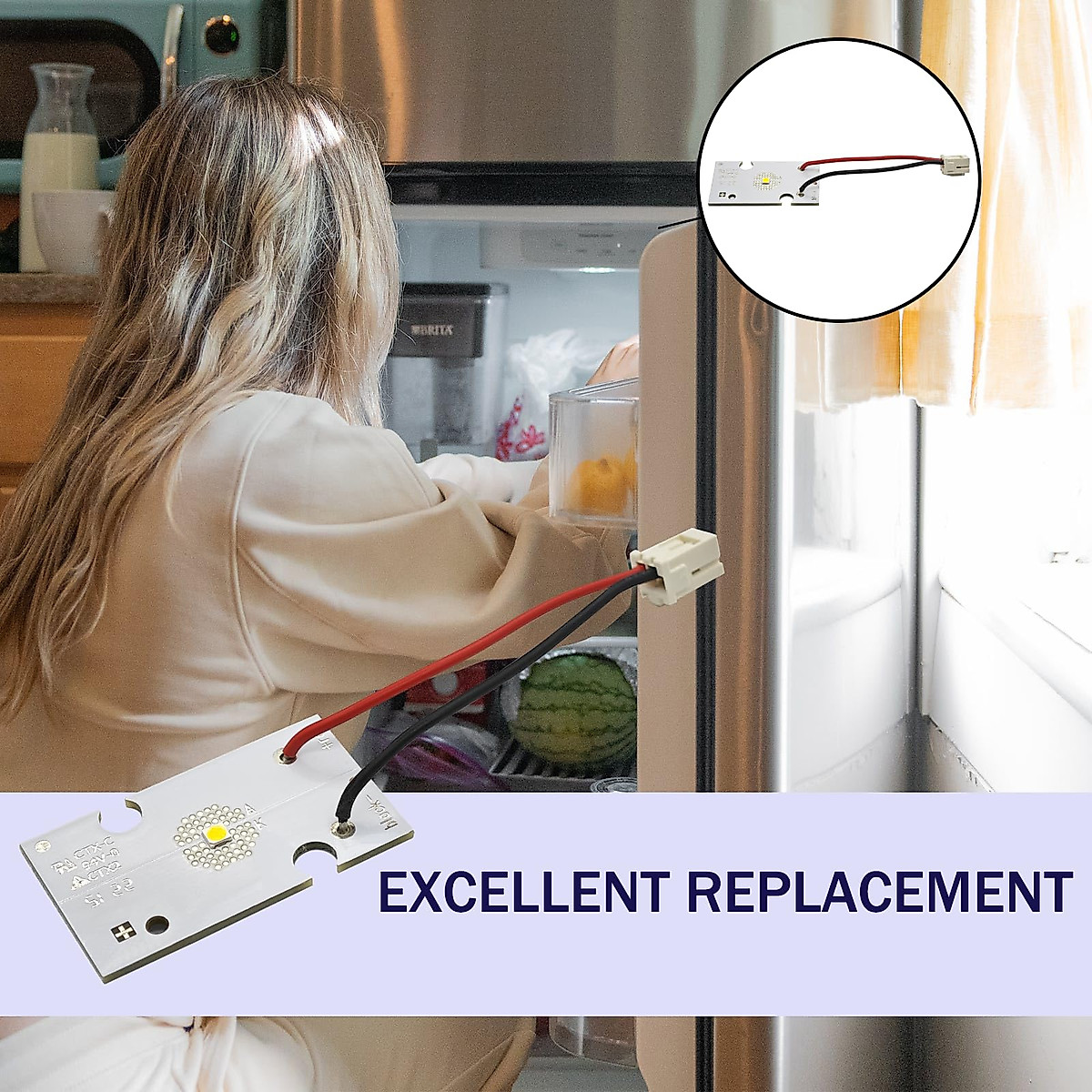 W10695459 for Whirlpool Refrigerator LED Light Board Module Replacement Fridge freezer W10843353 W11205083 W10412708 bulb Parts