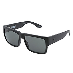 Spy Optic Cyrus Sunglasses Matte Black with Grey Green Lens + Spy Sticker
