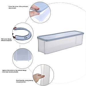 Guardians Pasta Container Food Storage Spaghetti Cereal Noodle Keeper Box with Blue Cover
