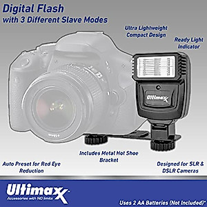 Ultimaxx Advanced Canon 850D/Rebel T8i with 18-135mm Lens Bundle - Includes: 64GB Memory Card + Digital Flash + 4PC Macro Close-Up Filter Kit + Wireless Shutter Release + Lightweight Tripod +Much More