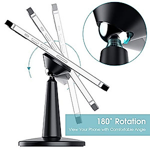 Magnetic Phone Stand for Desk, Kesito Metal Cell Phone Stands and Holders for Facetime, Desktop, Compatible with iPhone 5 6 7 8 X XR XS 11Pro max Plus, Samsung (Black)