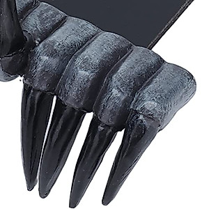 3D Bookmark,Scary Bookmark,Creepy Claw Hand Bookmark Scary, Thriller Devil's Hand Bookmark, Black Resin Demon Hand Bookmark, Horror Book Mark, Creative 3D Bookmarks for Adults, Bookshelf Gift