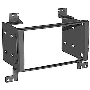 Scosche HY1612B Compatible with 2007-12 Hyundai Santa Fe ISO Double DIN & DIN+Pocket Dash Kit, non-Nav models Black