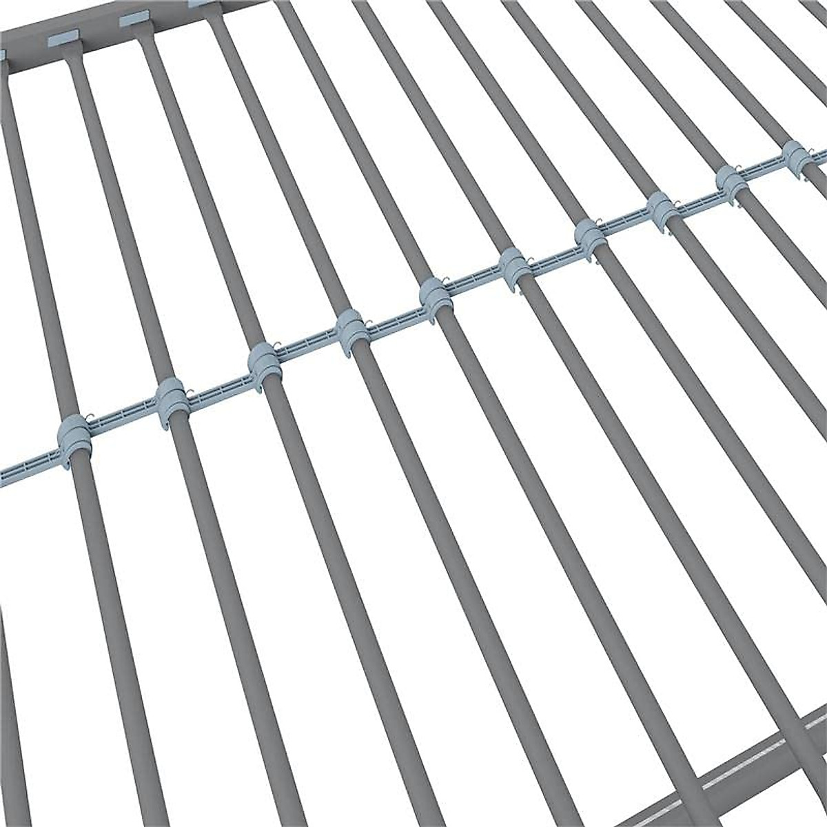 DHP Bonnie Twin Bed with Storage Bins Bunk, Silver