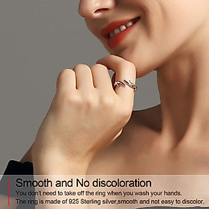 Jewever S925 Sterling Silver Original Deer Forest Antlers Women Open Ring Birthday Gift Jewelry