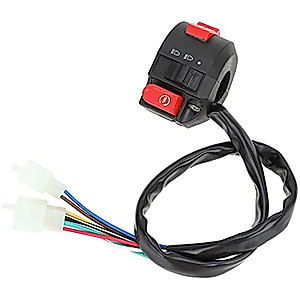 FVRITO Left Starter Kill Light Switch Ignition Key Switch Spark Plug for 50cc 70cc 90cc 110cc 125cc TaoTao RoKeta Coolster Roketa Sunl RPS ICEbear JCL Yamoto Jetmoto Kazuma Chinese ATV Quad 4 Wheeler