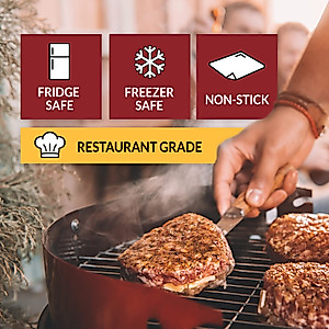 (1100 Pack) Reli. Hamburger Patty Paper (4.75" x 5",Square) | Wax Paper Squares | Food Grade Patty Paper, Parchment Paper Sheets | Non-Stick Paper for Burger Press, Deli/Butcher Meat, Resturant-Grade