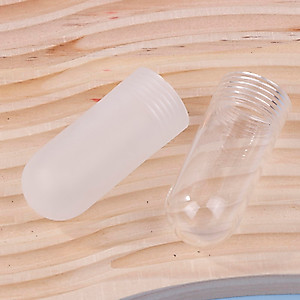 miihello 1pc Tubular G9 Clear Glass Cover Threaded Neck Lamp Shade Replacement Sturdy Glass Protectant Tube Frost Cover for G9 Bulb