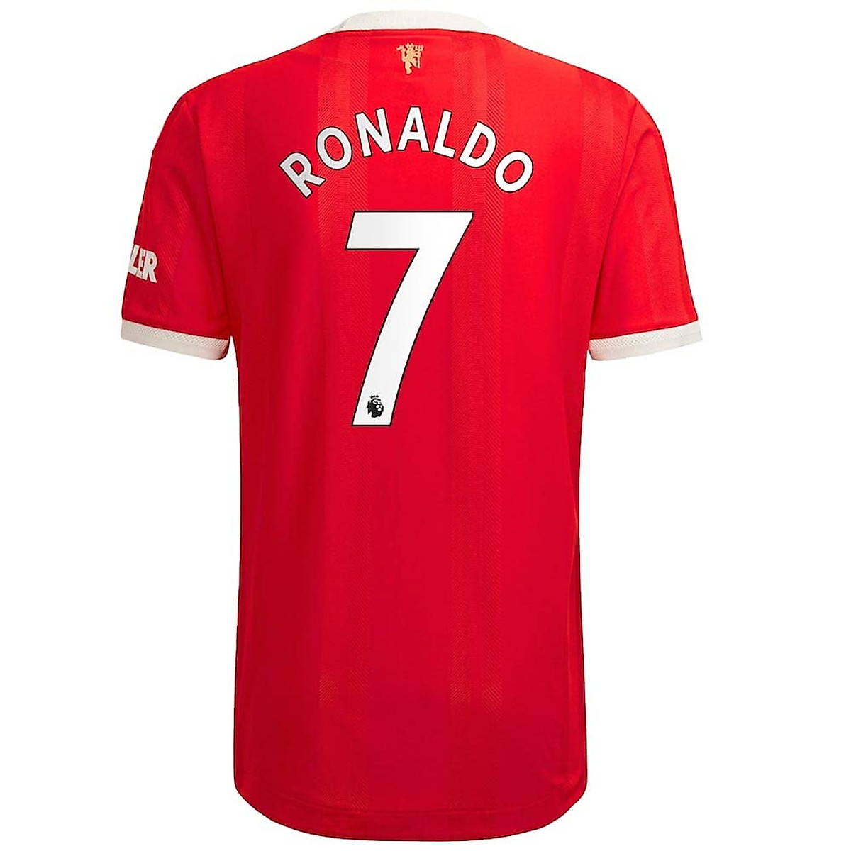 Ronaldo #7 Men's Man United Home Authentic Soccer Jersey 2021/22 (X-Large) Red