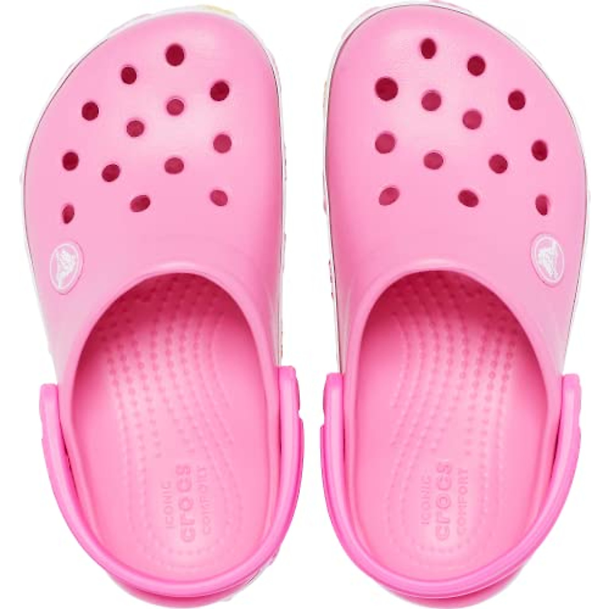 Crocs Kids' Mickey Mouse Light Up Clog | Disney Light Up Shoes, Pink Lemonade/White, 9 Toddler