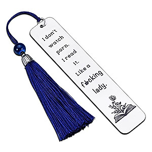 Funny Bookmark for Women Men Book Spicy Reader Gift for Book Lover Bookish Birthday Holiday Gifts for Female Male Friends BFF Her Spicy Reader Reading Present Book Club Gifts I Don't Watch PRN