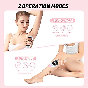 LANGQII IPL Hair Removal Device - Permanent Hair Removal for Women - Bikini Legs Armpit Facial Hair Removal 999,999 Flashes