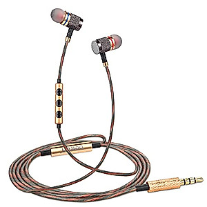 Betron YSM1000 in Ear Headphones Wired Earphones with Mic Microphone Volume Control Stereo Ear Buds Deep Bass Case 3.5mm Jack