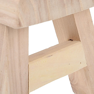 PRETYZOOM Solid Wood Bench Wooden Stools Small Stool Kids Stool Wooden Step Stool Wood Step Stool Wood Stool Wooden Foot Stool Low Stool Small Wooden Stool Wooden Stool for Kids Short Stool