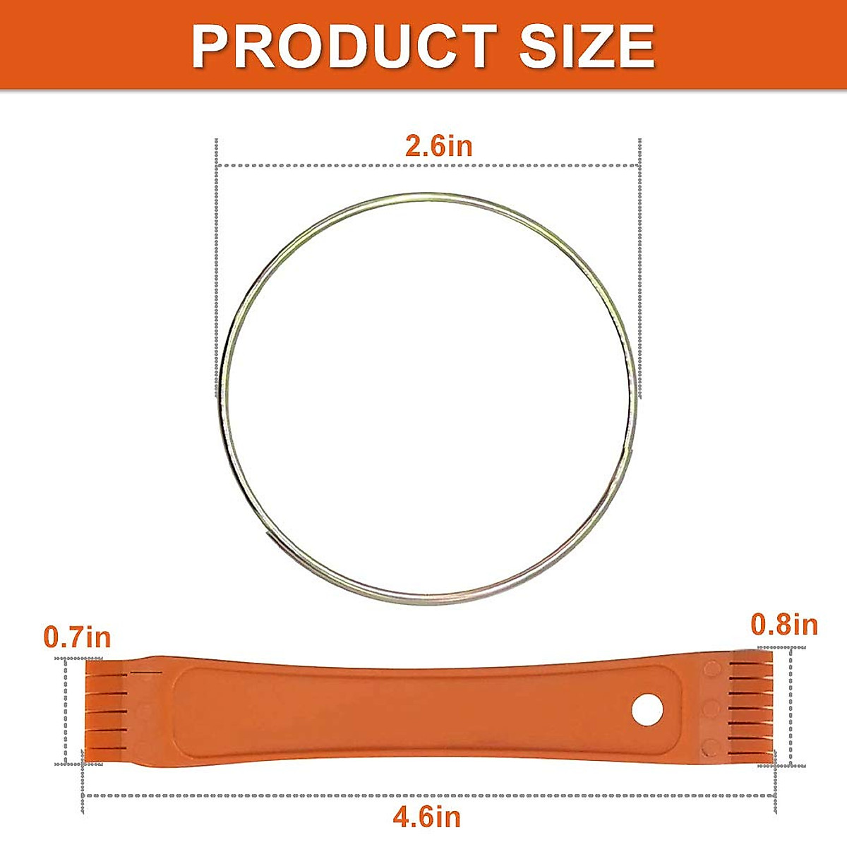 Cenipar FCR6 Ring Fin Comb Set Cleaning Brush Coil Condenser Brush Compatible with Air Conditioner