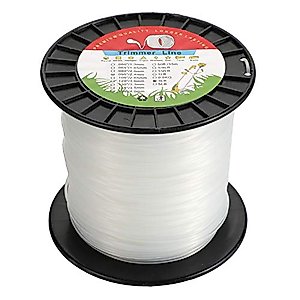 BlueNatHxRPR 2.4 mm/0.095" 3 Pound 840 Feet/ 255 Meters Length Round Spool String Trimmer Line Weed Eater Line