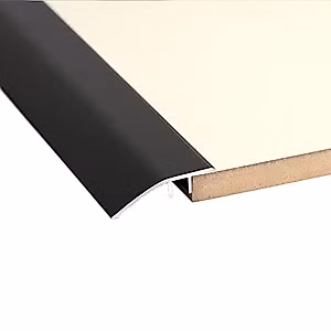 Door Entry Threshold Floor Transition Strip for Two Uneven Floor Surfaces,Smooth Carpet Backing,Aluminum,35/39/43/47/51/55 Inch(Color:Black,Size:90cm/35)