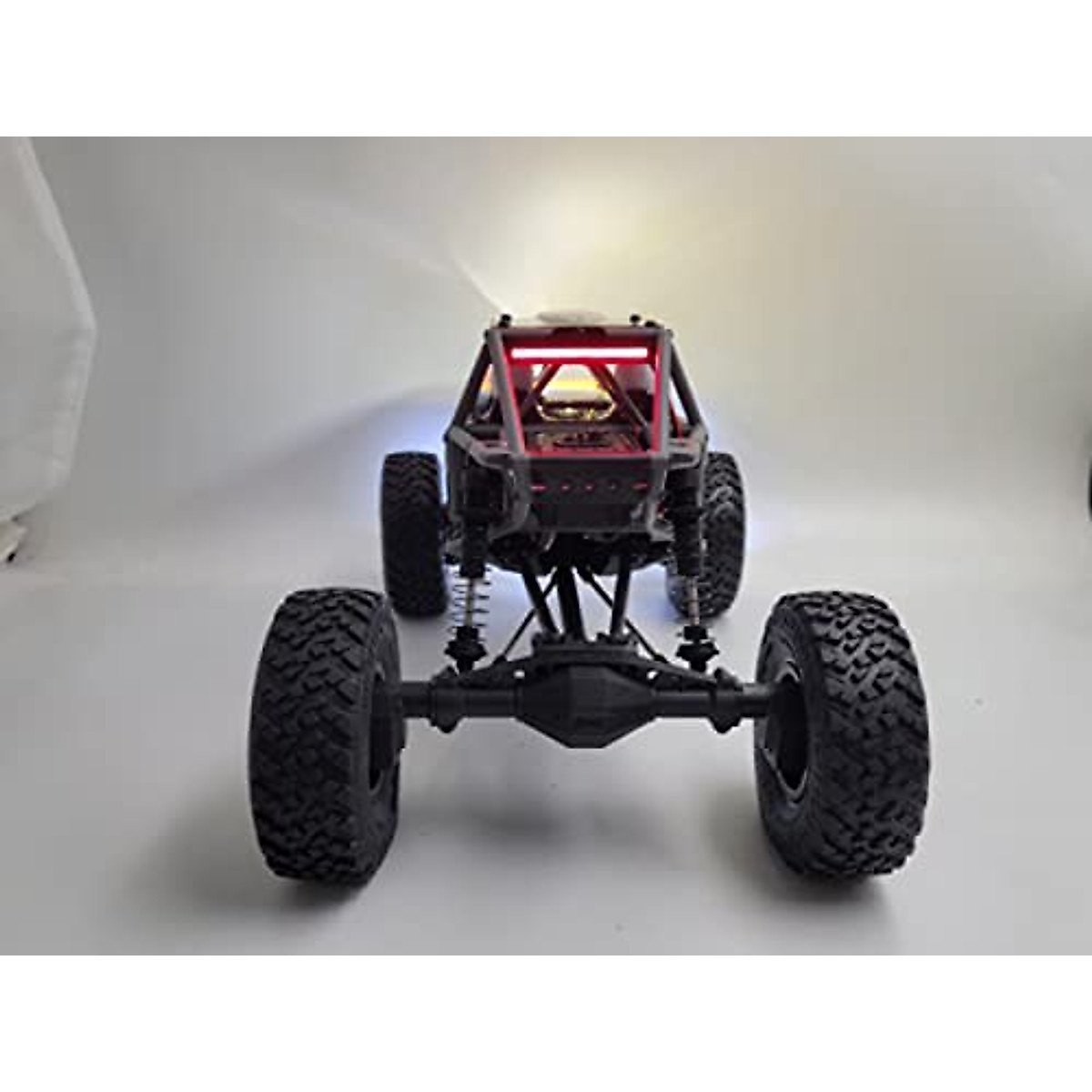 Palumma RC LED Rear Light Bar Kit for AXIAL Rear Lights Bar RC LED Headlight Taillight for AXIAL 1/18 UTB18 CAPRA RC LED Lights Upgrade Parts (RED)