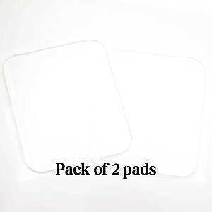2 pcs Large Silicone Eyelash Pads for Lash Extension | XL Size 3.7 x 4.7 inches | Premade Lash Holder Sticker for Eyelash Extension Supplies