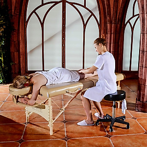 Master Massage 30" Belford Portable Massage & Exercise Table Package, Cream Luster, 1count