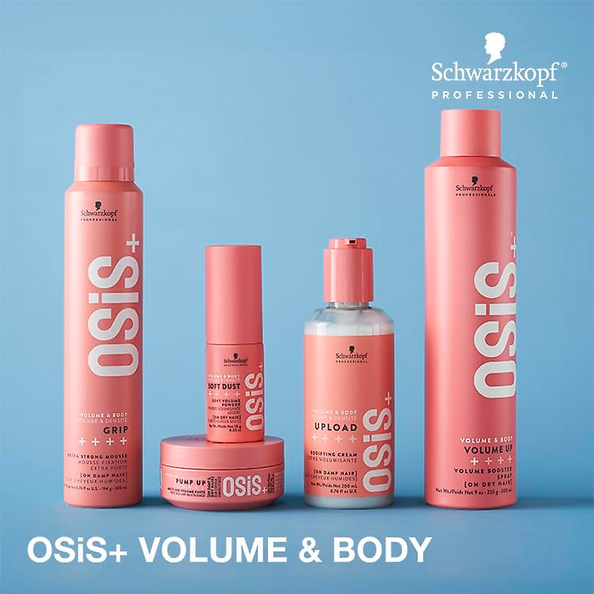 OSiS+ Volume Up Booster Spray, 8.9 oz – Lightweight Flexible Style Control – Textured Volume with Natural Movement and Feel – Volumizing Hair Spray