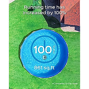 WYBOT Cordless Pool Vacuum, Robotic Pool Cleaner, with Updated Battery Up to 100Mins Runtime, Strong Suction, IPX8 Waterproof, Automatic Vacuum for Above Flat Bottomed Pools Up to 861 Sq.Ft