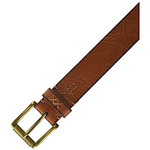 Frye Men's 35MM Leather Belt, Cognac, 38